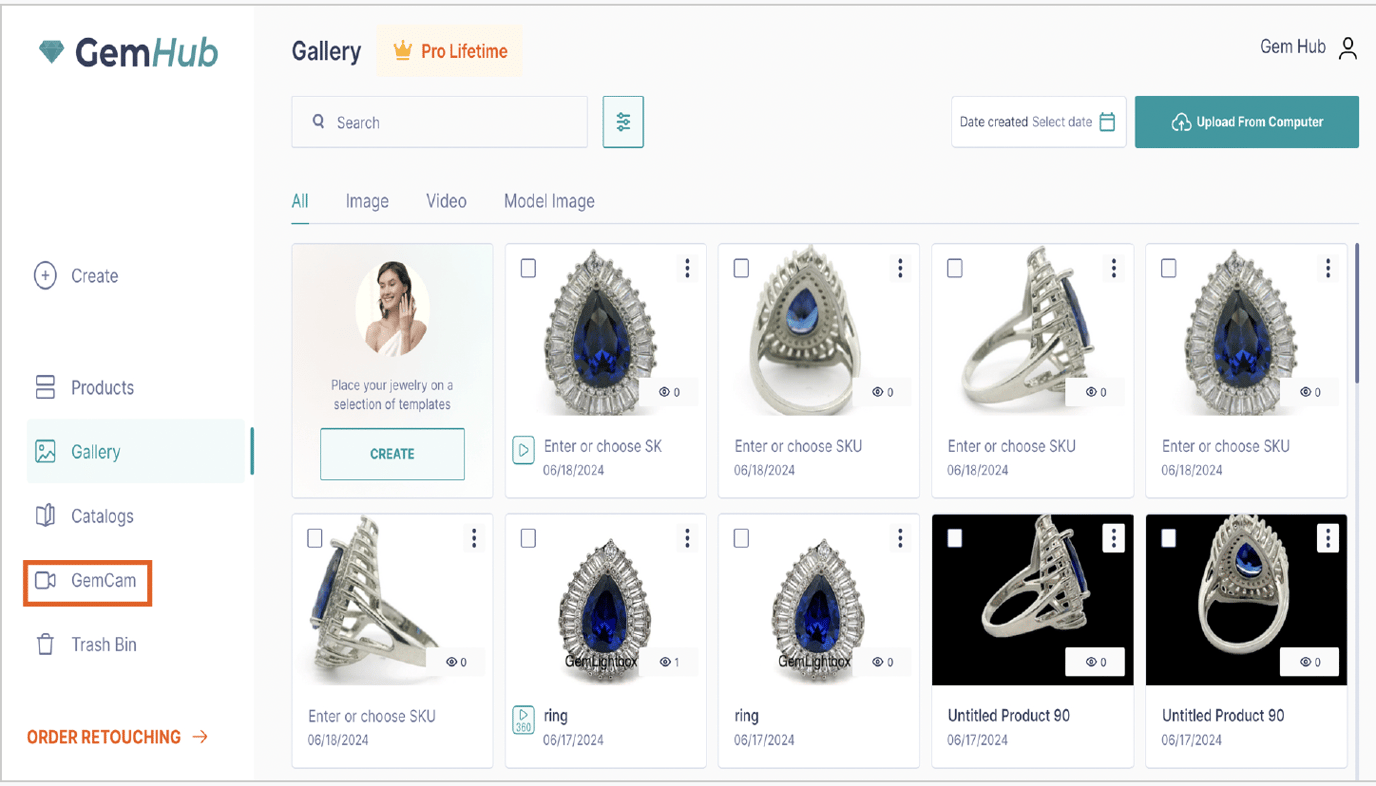 Getting A White Background With GemCam